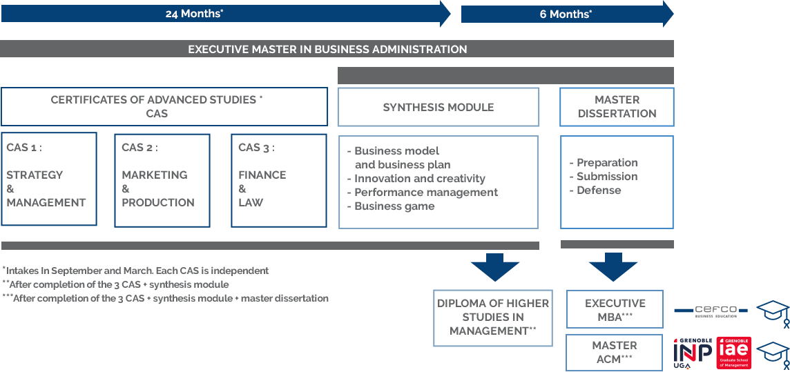 Executive MBA Master of business administration - Programme | cefco